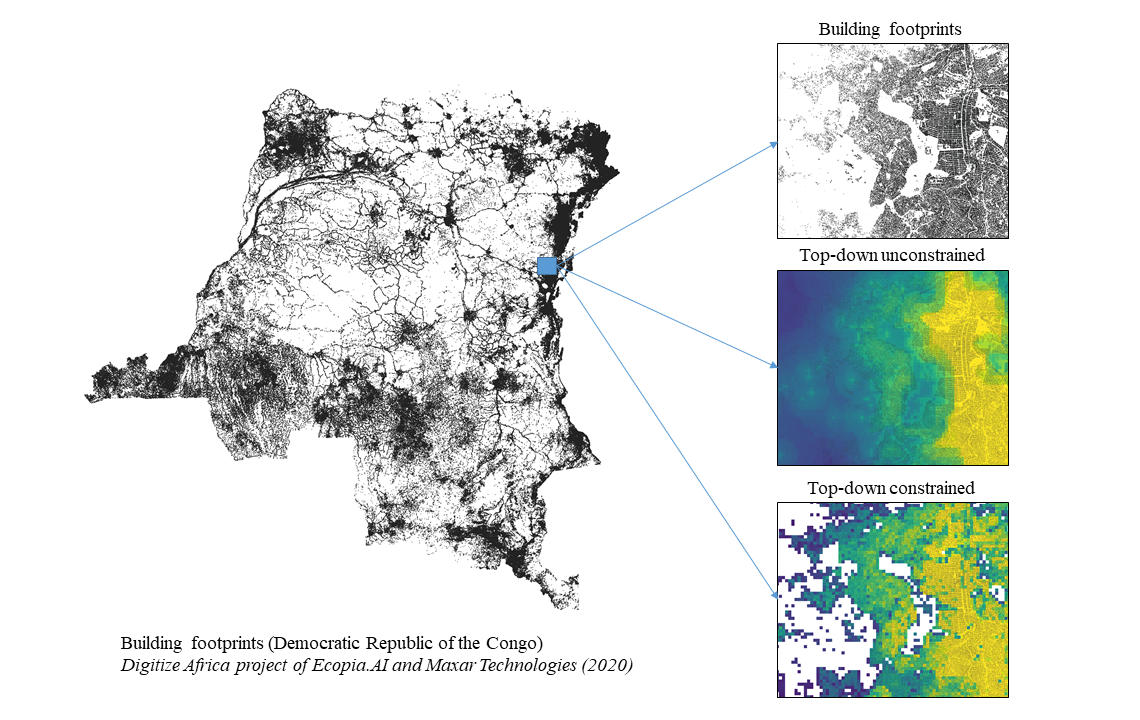 Top Down Estimation Modelling Constrained Vs Unconstrained Worldpop