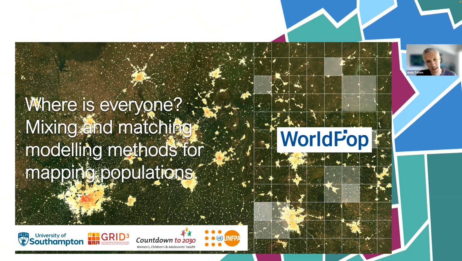 “We don't want population data just sitting on a shelf”: Professor Andy Tatem at Geopalooza 3.0 ...